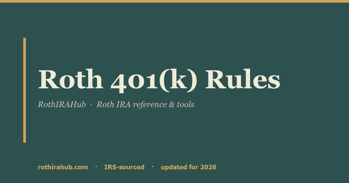 Roth 401(k) Rules: Limits & Withdrawals | RothIRAHub